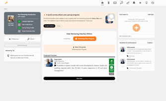User homepage Overview
